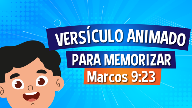 Versículo bíblico para niños para memorizar - Marcos 9:23 - Más Impulso