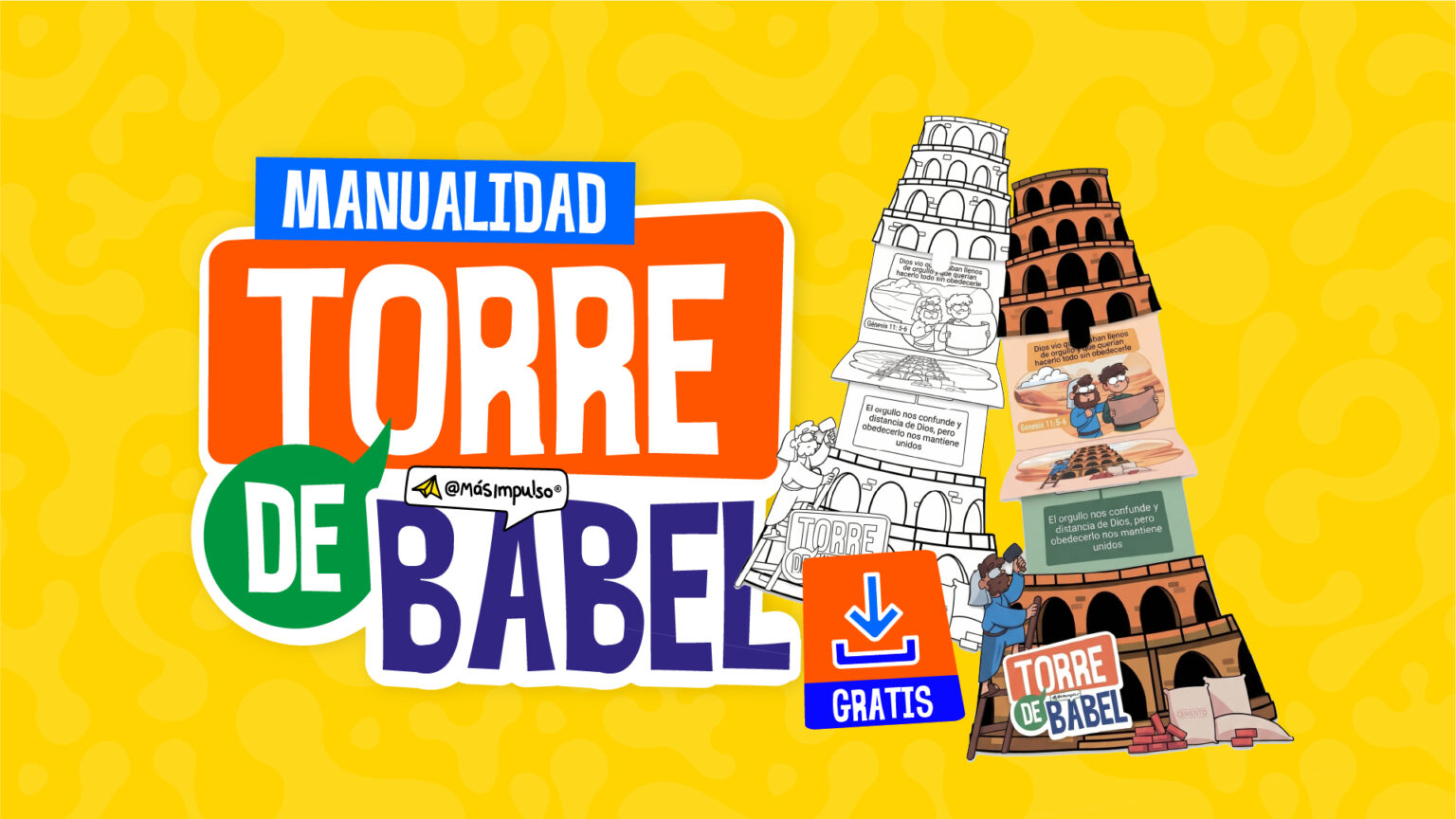Torre de babel para niños | PDF gratis - Más Impulso